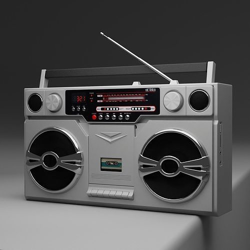 Boombox Victrola 3D model | CGTrader