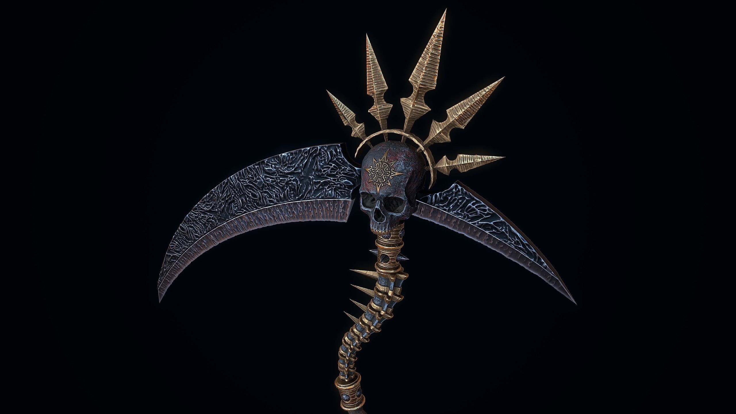3D model Dark Reaper Scythe VR / AR / low-poly | CGTrader