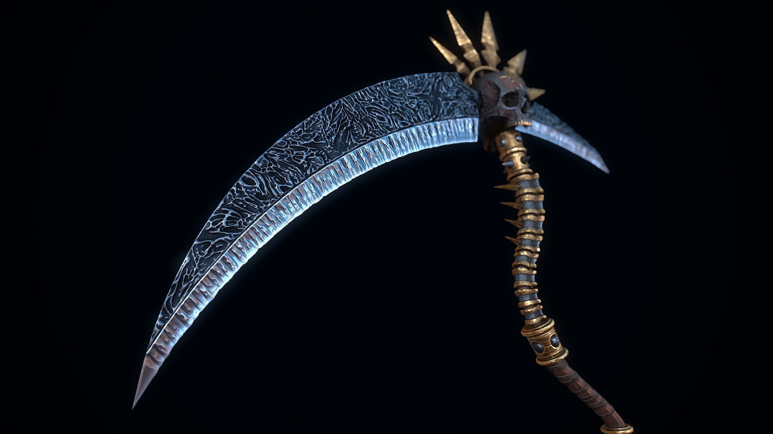 3D model Dark Reaper Scythe VR / AR / low-poly | CGTrader
