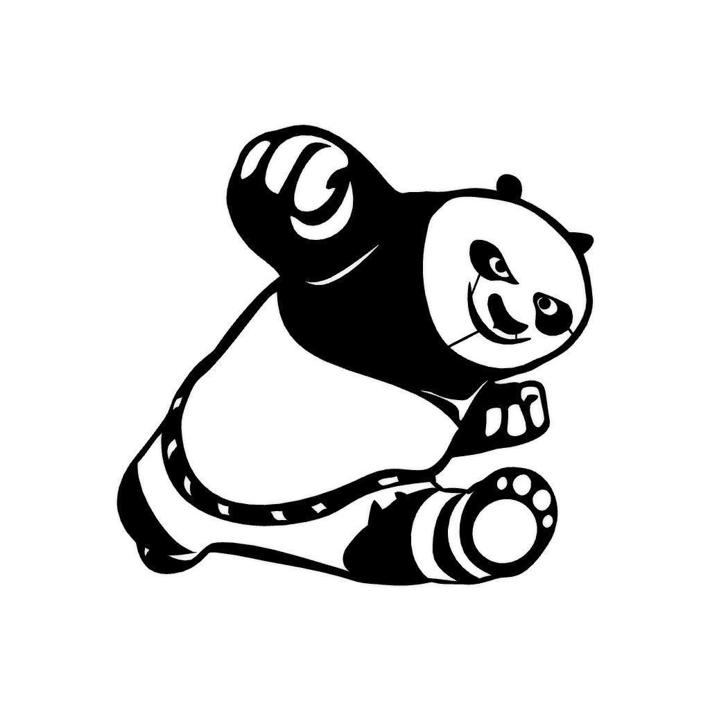 Kung-Fu Panda 2D Decor 3D model 3D printable | CGTrader