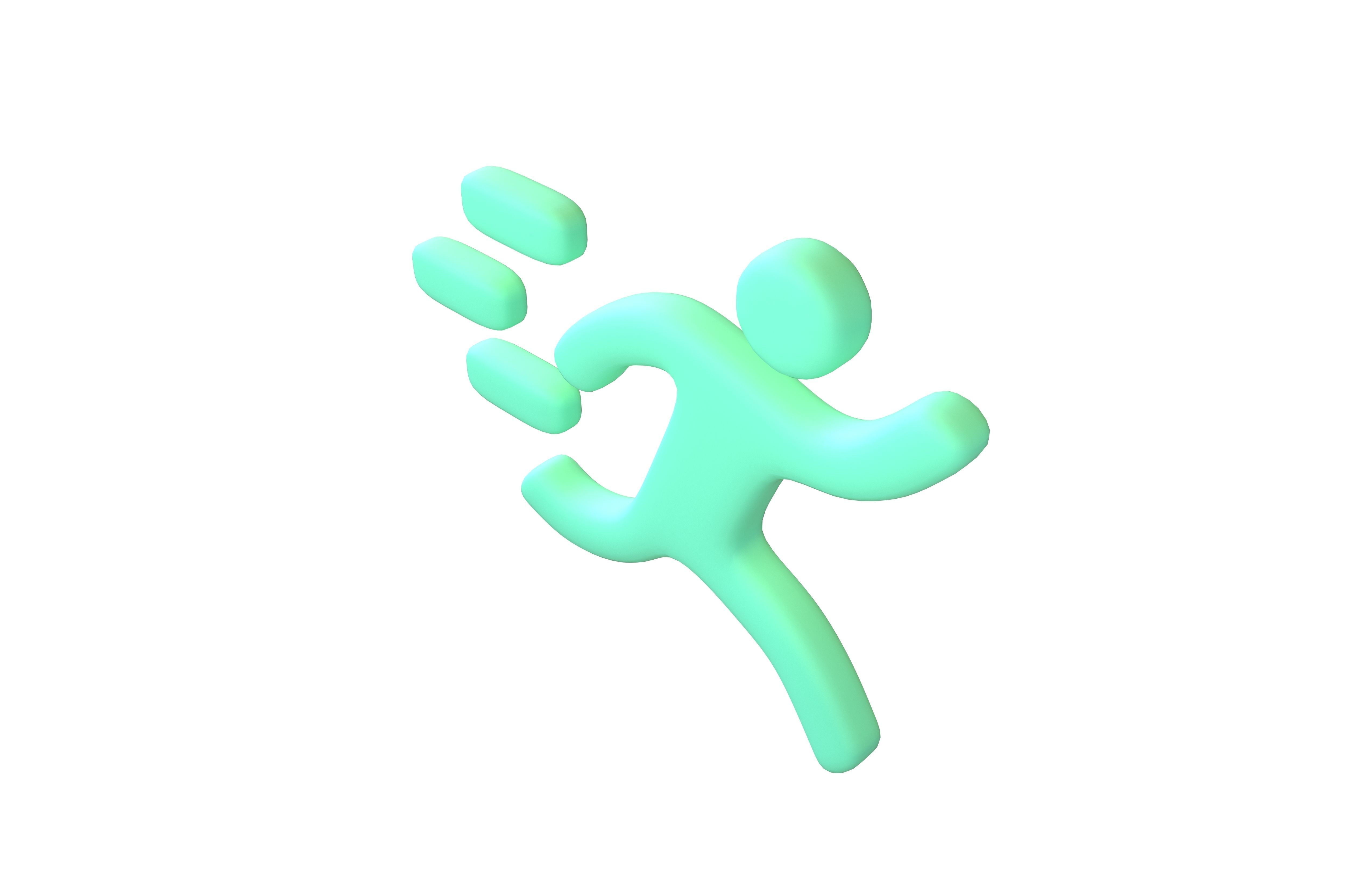 3D model Runner Symbol v1 002 VR / AR / low-poly | CGTrader