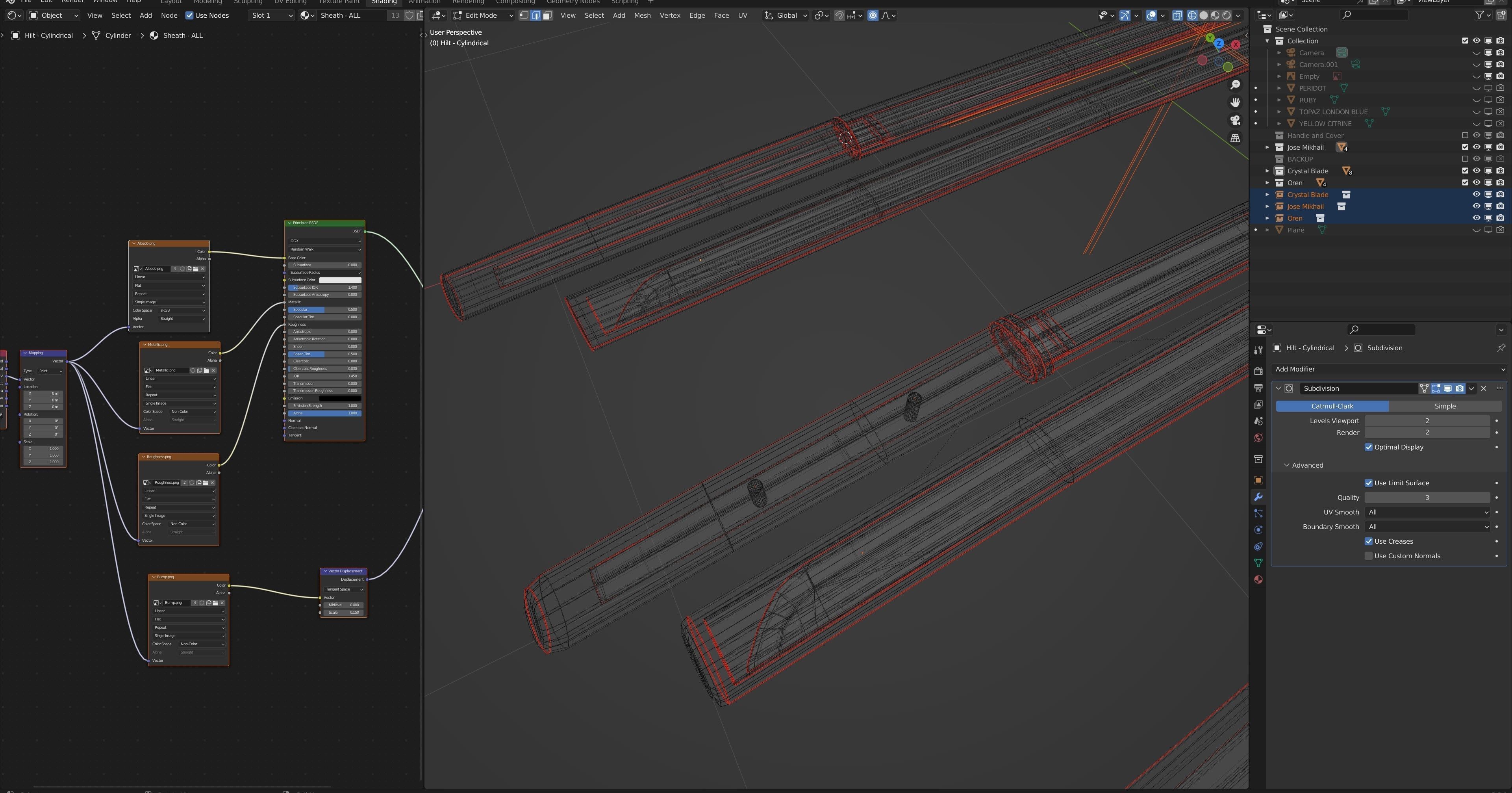 3D model Shirasaya Sword - Blender Cycles VR / AR / low-poly | CGTrader