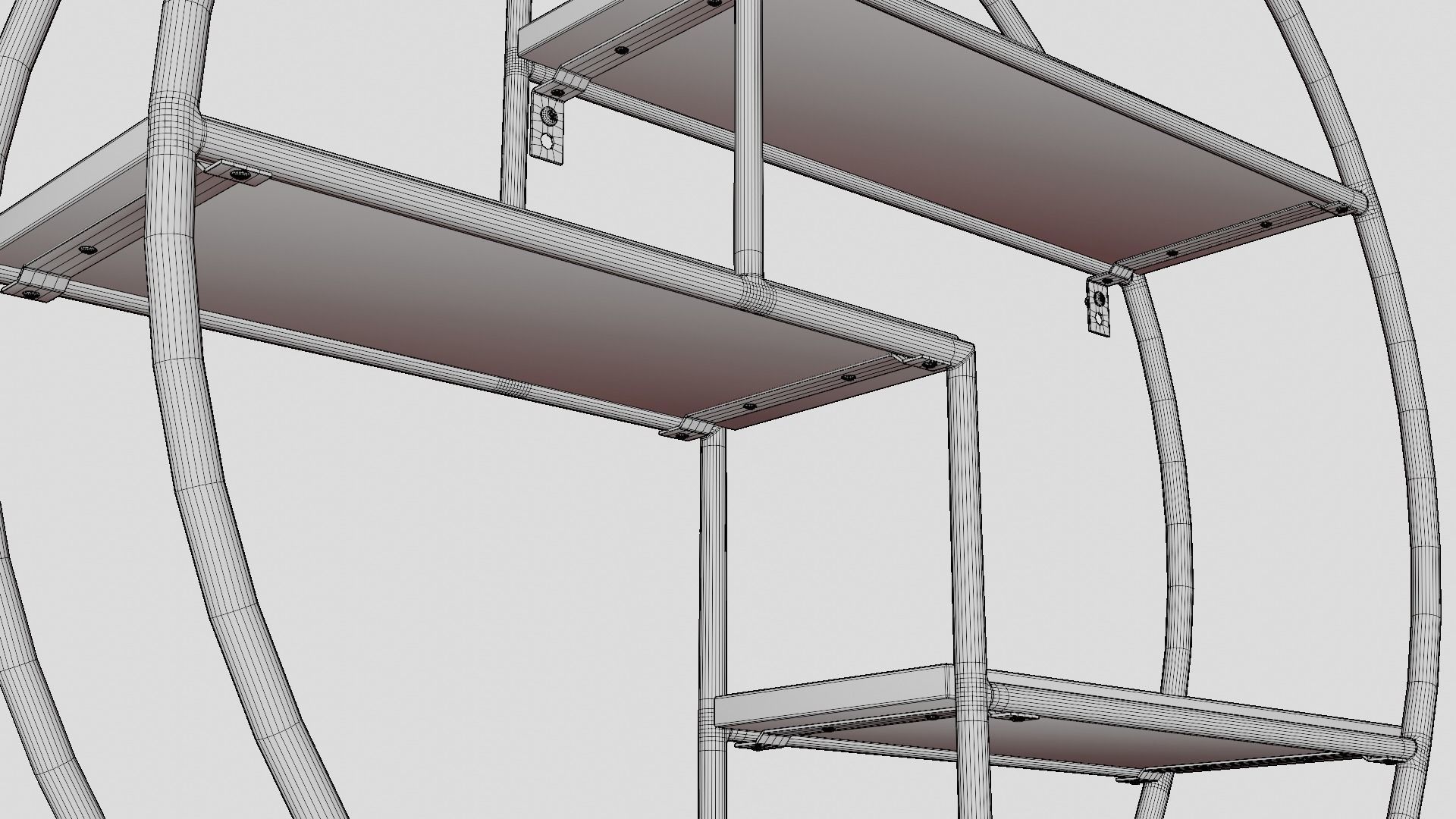 Circular Wall Shelf 3D model | CGTrader