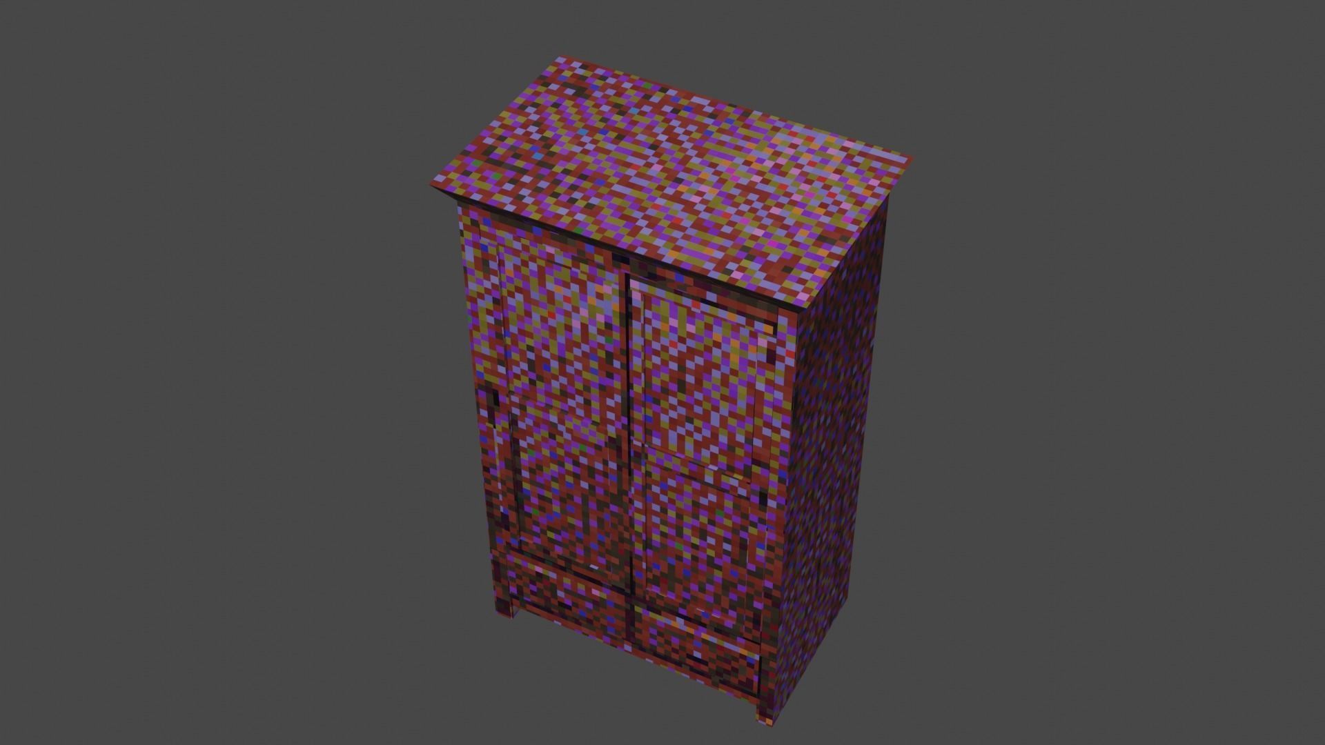 3D model Closet Cabinet - PS1 PSX style VR / AR / low-poly | CGTrader