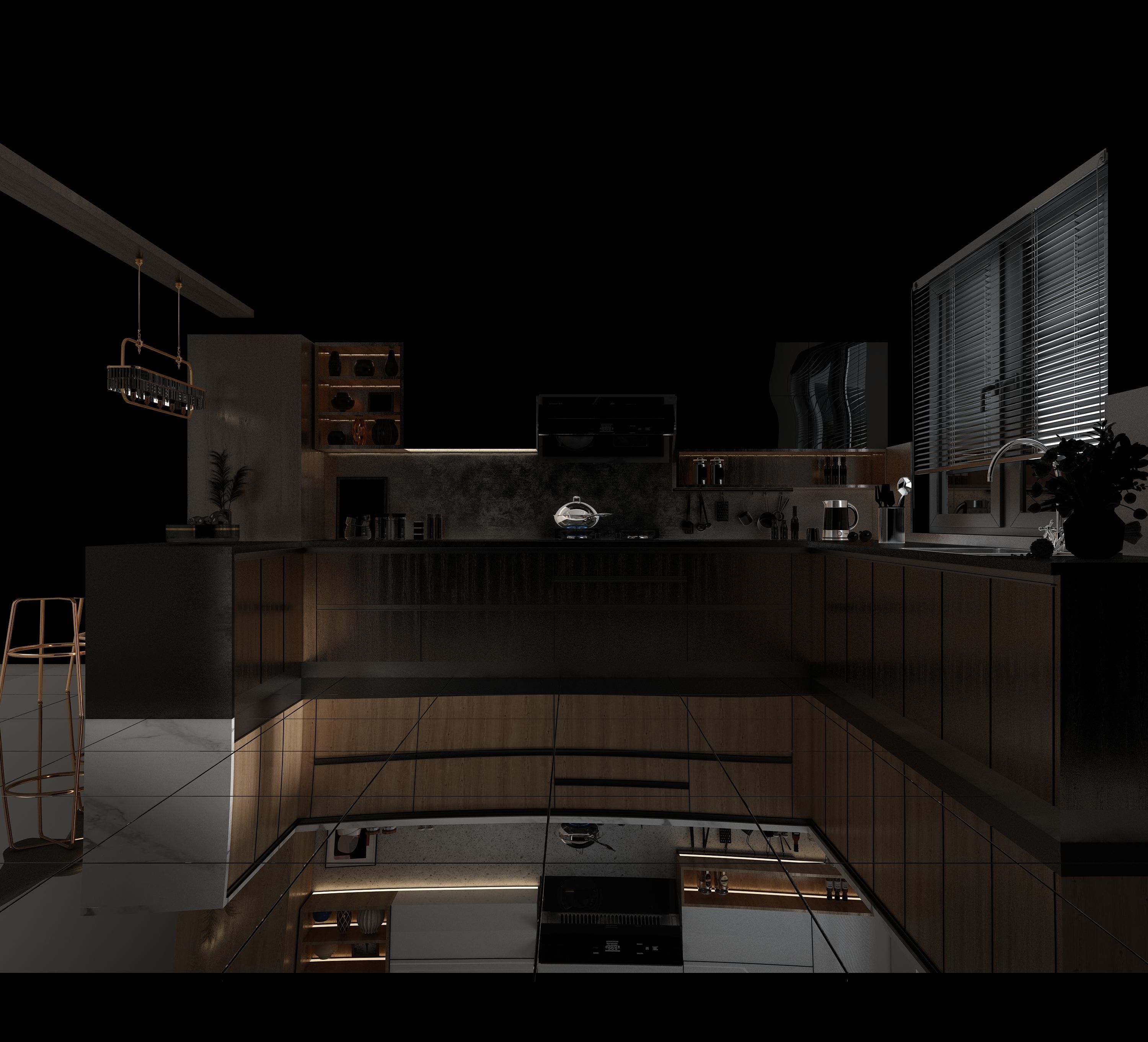 3D HIGH QUALITY KITCHEN INTERIOR 3D model | CGTrader