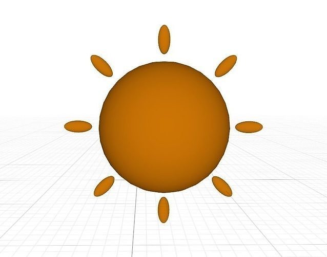 3D model 3D Animated Sun VR / AR / low-poly | CGTrader