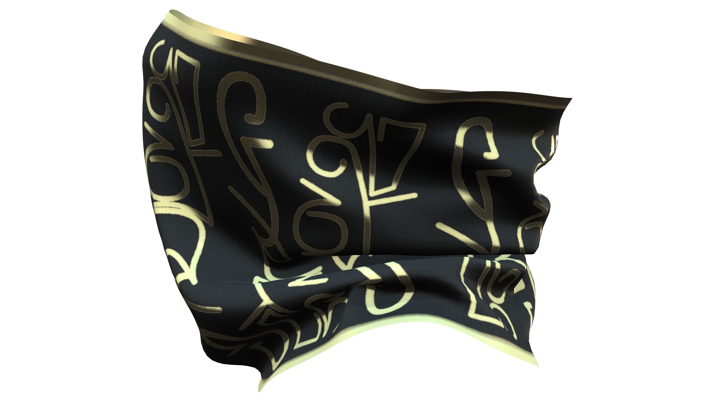 3D model Mouth and Nose Bandit Mask VR / AR / low-poly | CGTrader