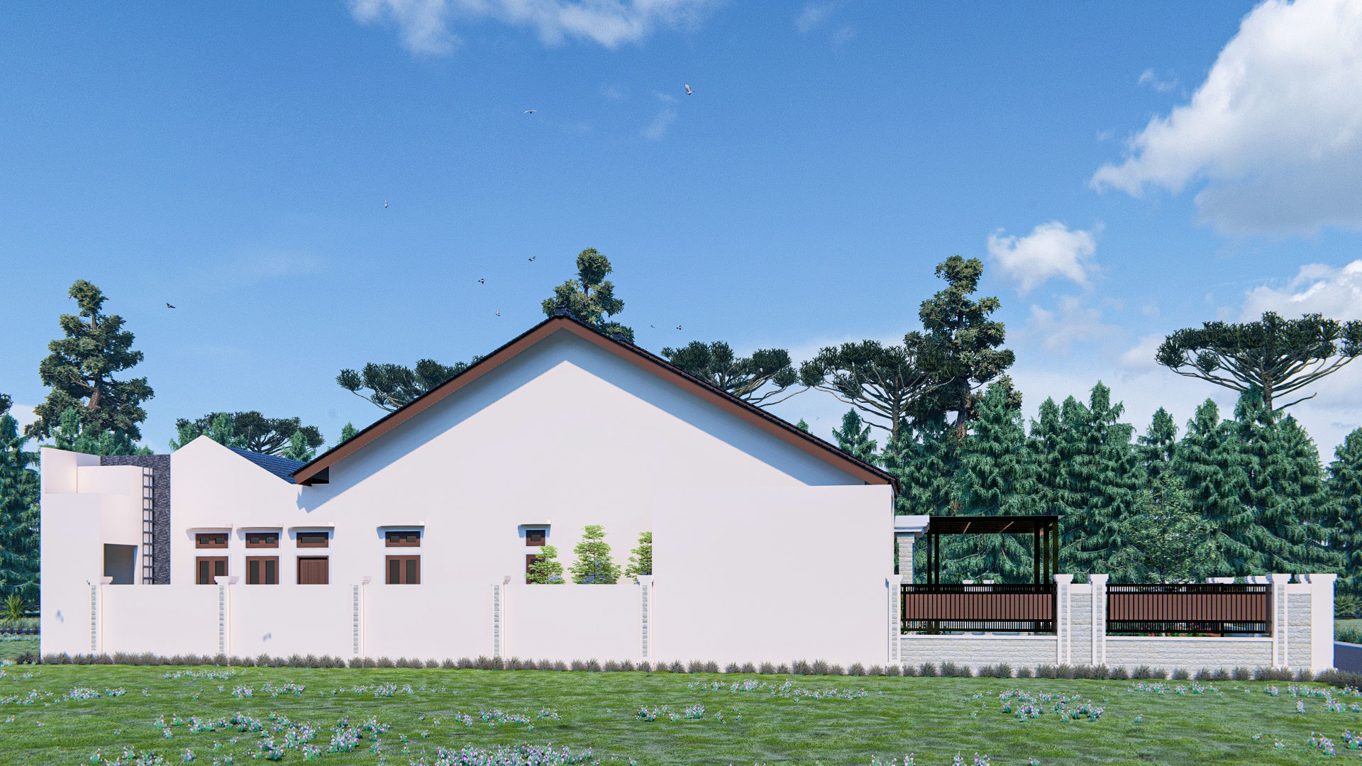 simple house design in suburban aceh indonesia 3D model 3D printable ...