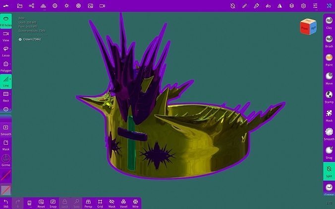 Crown of Ryn free 3D model 3D printable | CGTrader