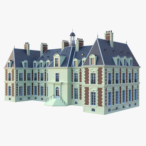 Chateau French Villa 3D model | CGTrader