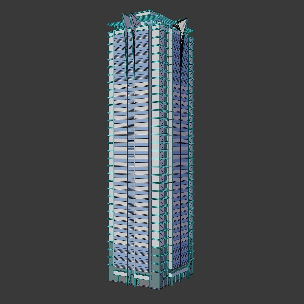 Set of Low Poly Buildings free VR / AR / low-poly 3D model | CGTrader