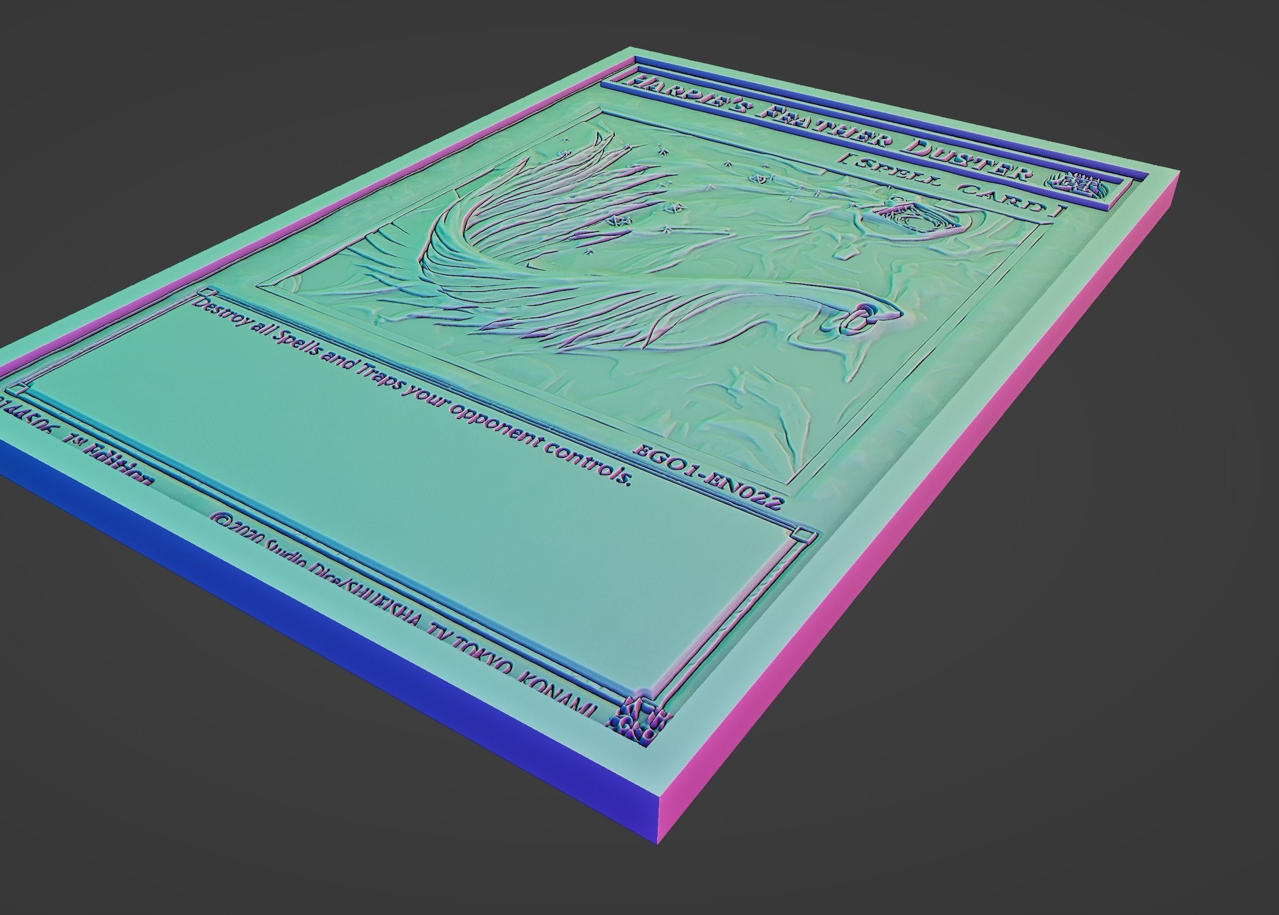 harpie s feather duster - yugioh 3D model 3D printable | CGTrader