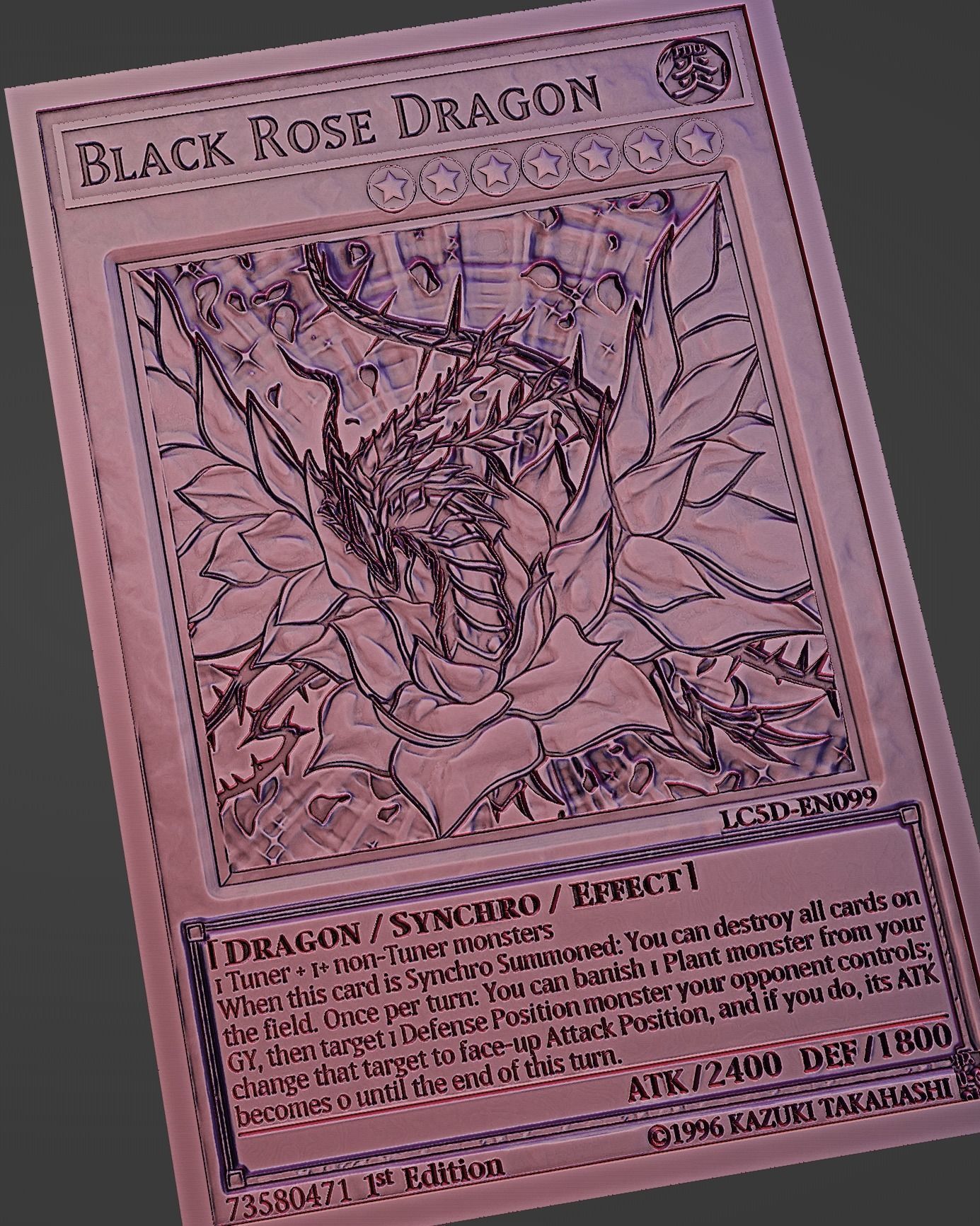 black rose dragon - yugioh 3D model 3D printable | CGTrader