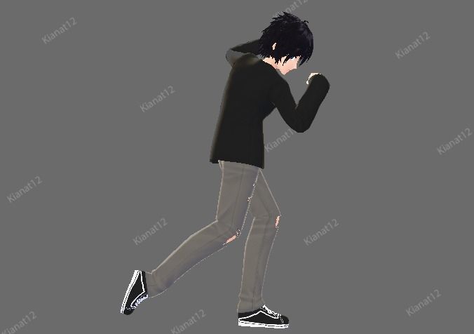3D model 3d anime style Male Avatar for VRchat and Vtubing VR / AR ...