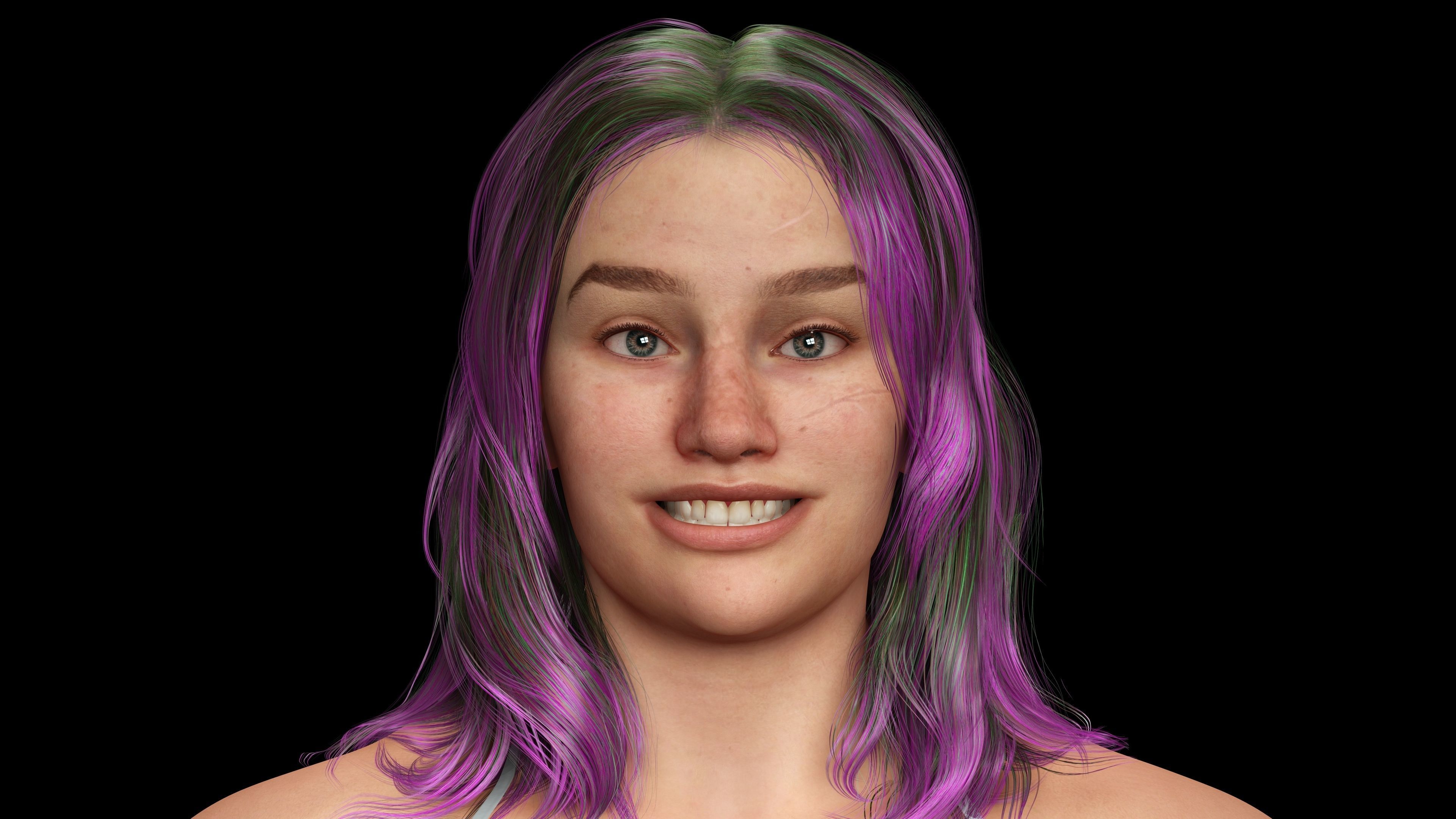 3D model Muscular Women Full Rigged VR / AR / low-poly | CGTrader