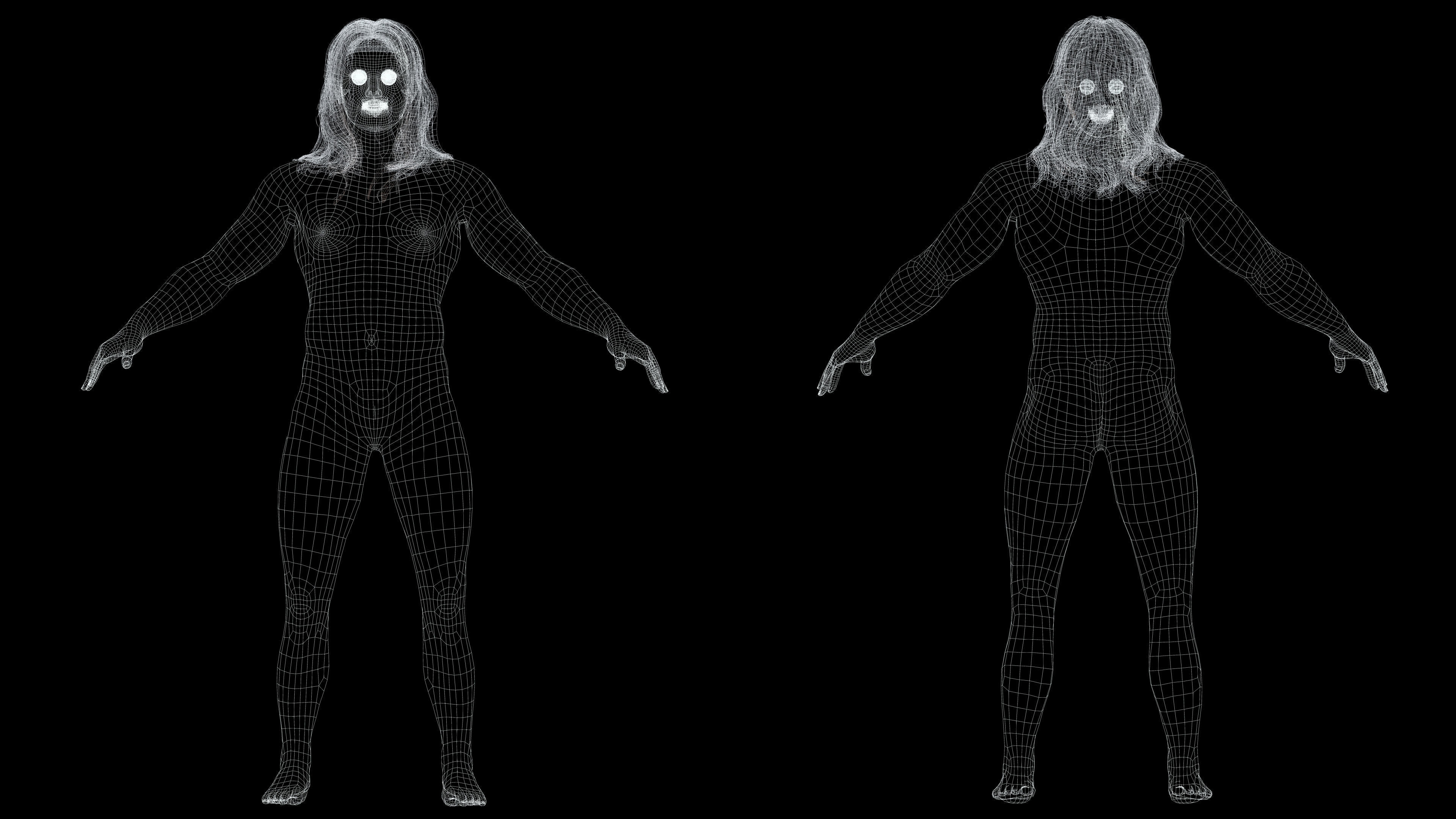 3D model Muscular Women Full Rigged VR / AR / low-poly | CGTrader