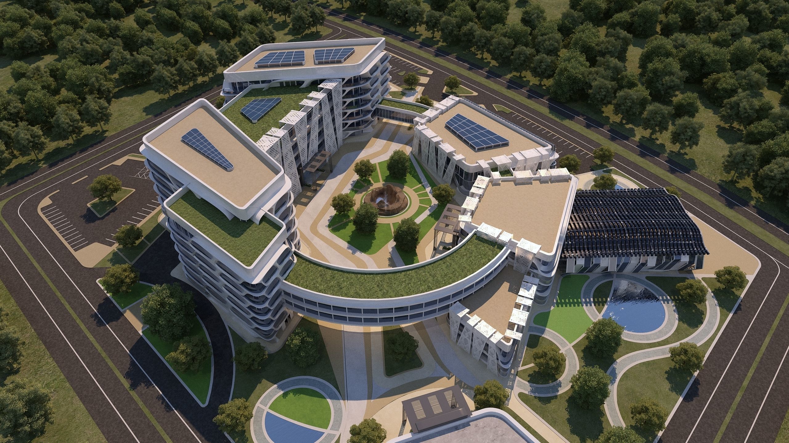 0062 - Hospital - Medical Building - 2Ds Plans - 3Ds Files 3D model ...