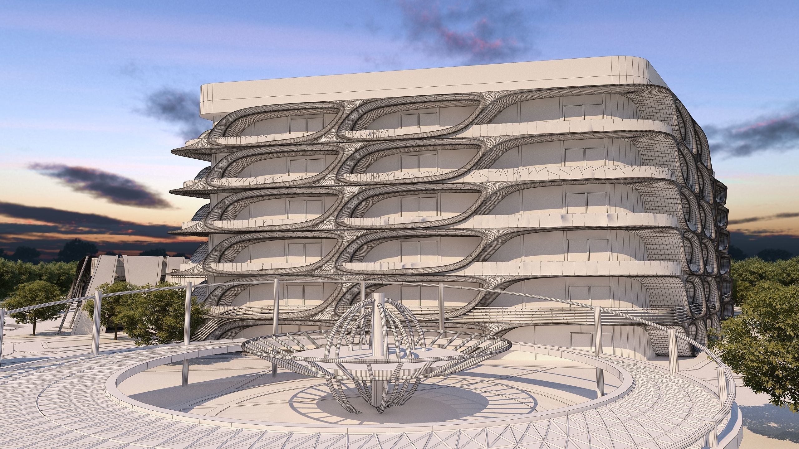 0062 - Hospital - Medical Building - 2Ds Plans - 3Ds Files 3D model ...