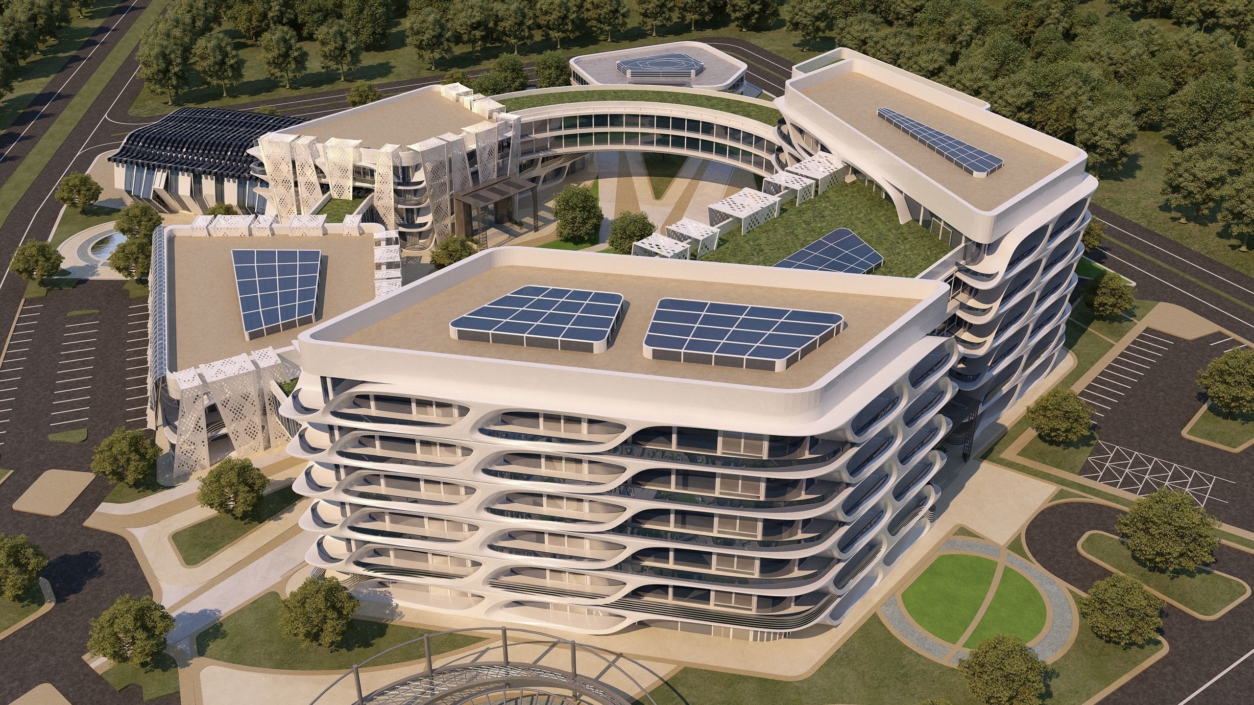 0062 - Hospital - Medical Building - 2Ds Plans - 3Ds Files 3D model ...