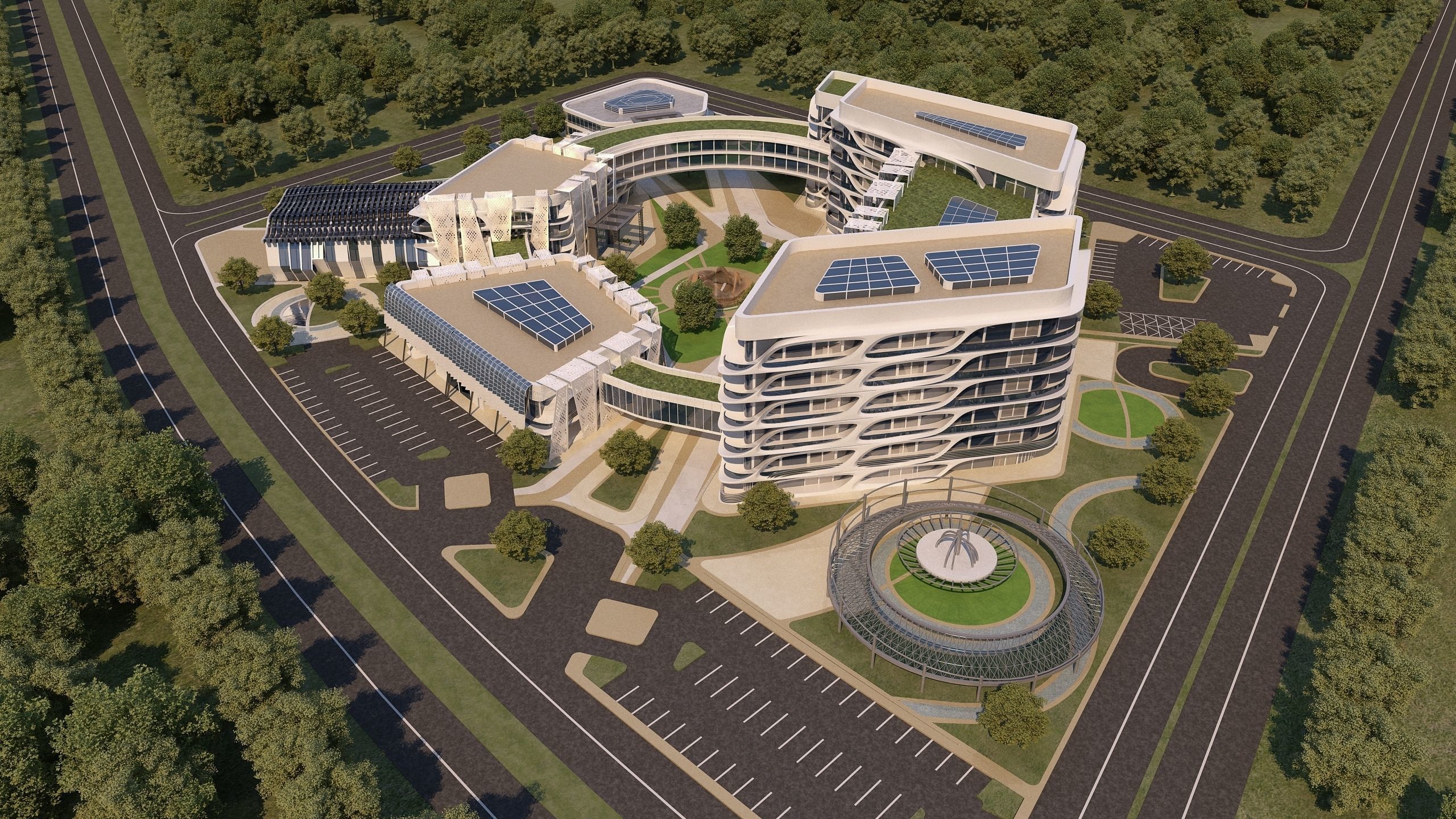 0062 - Hospital - Medical Building - 2Ds Plans - 3Ds Files 3D model ...