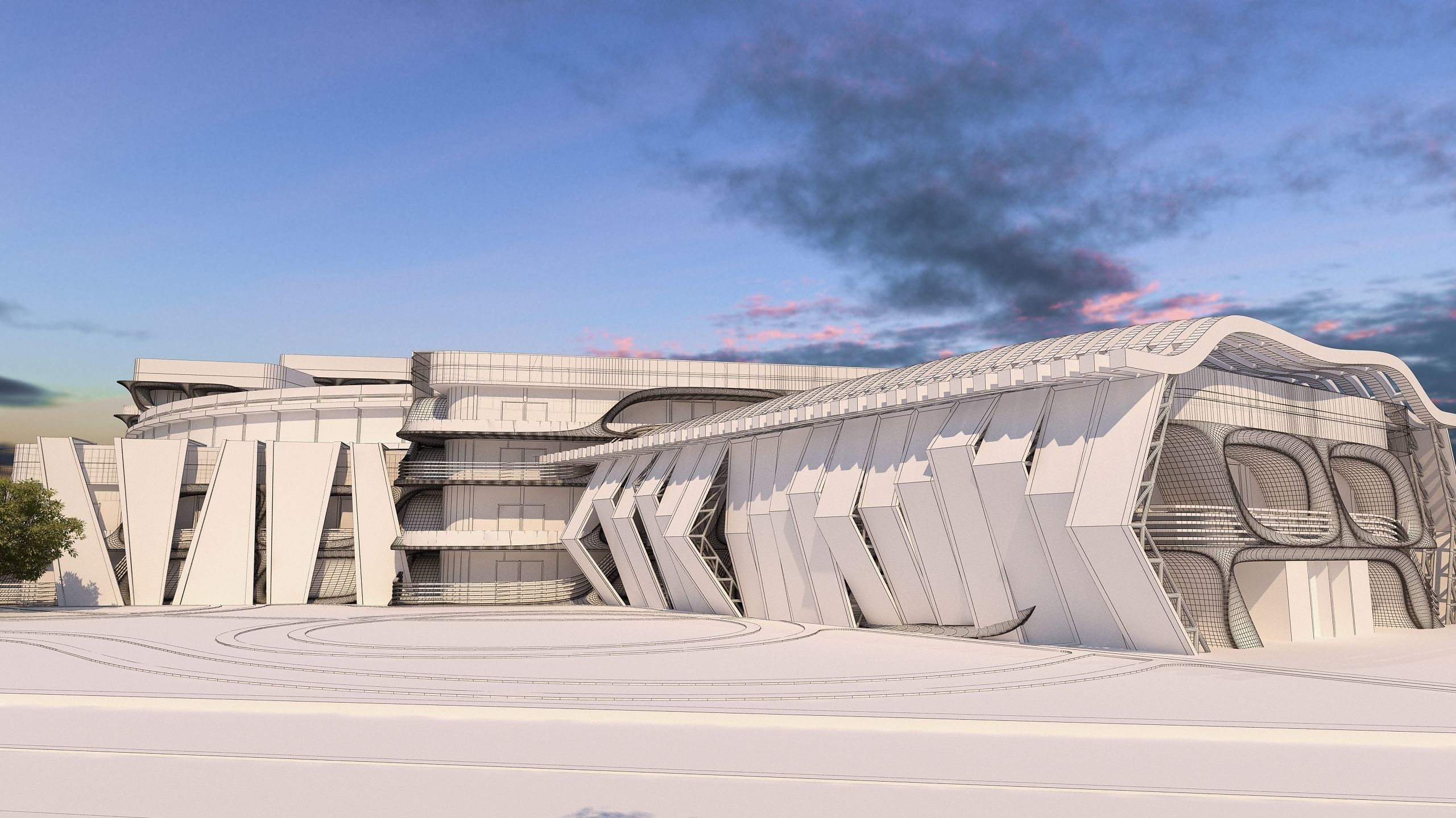 0062 - Hospital - Medical Building - 2Ds Plans - 3Ds Files 3D model ...