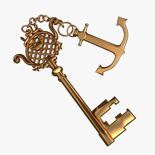 Gold Key 3D model | CGTrader