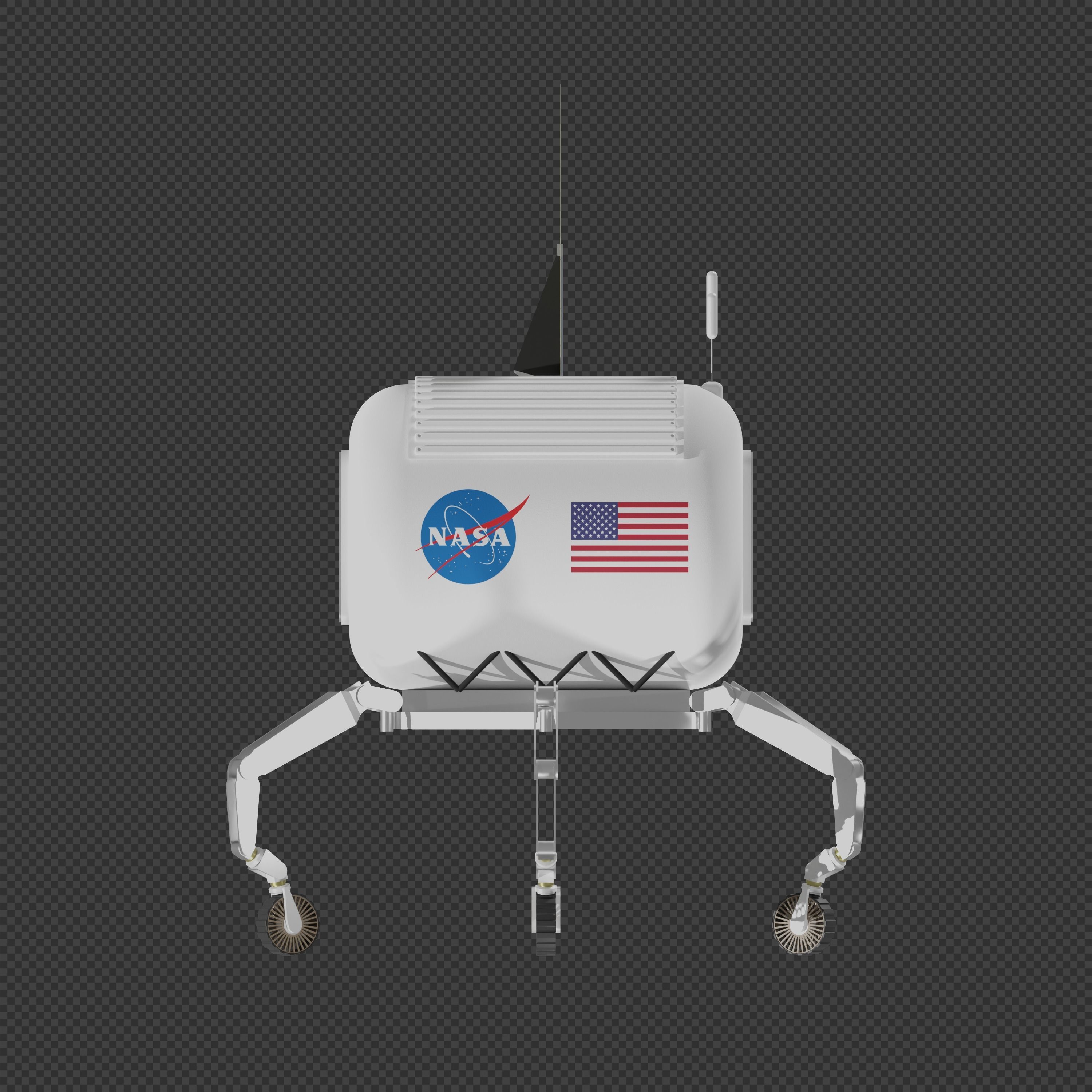 NASA ATHLETE Rover 3D model | CGTrader