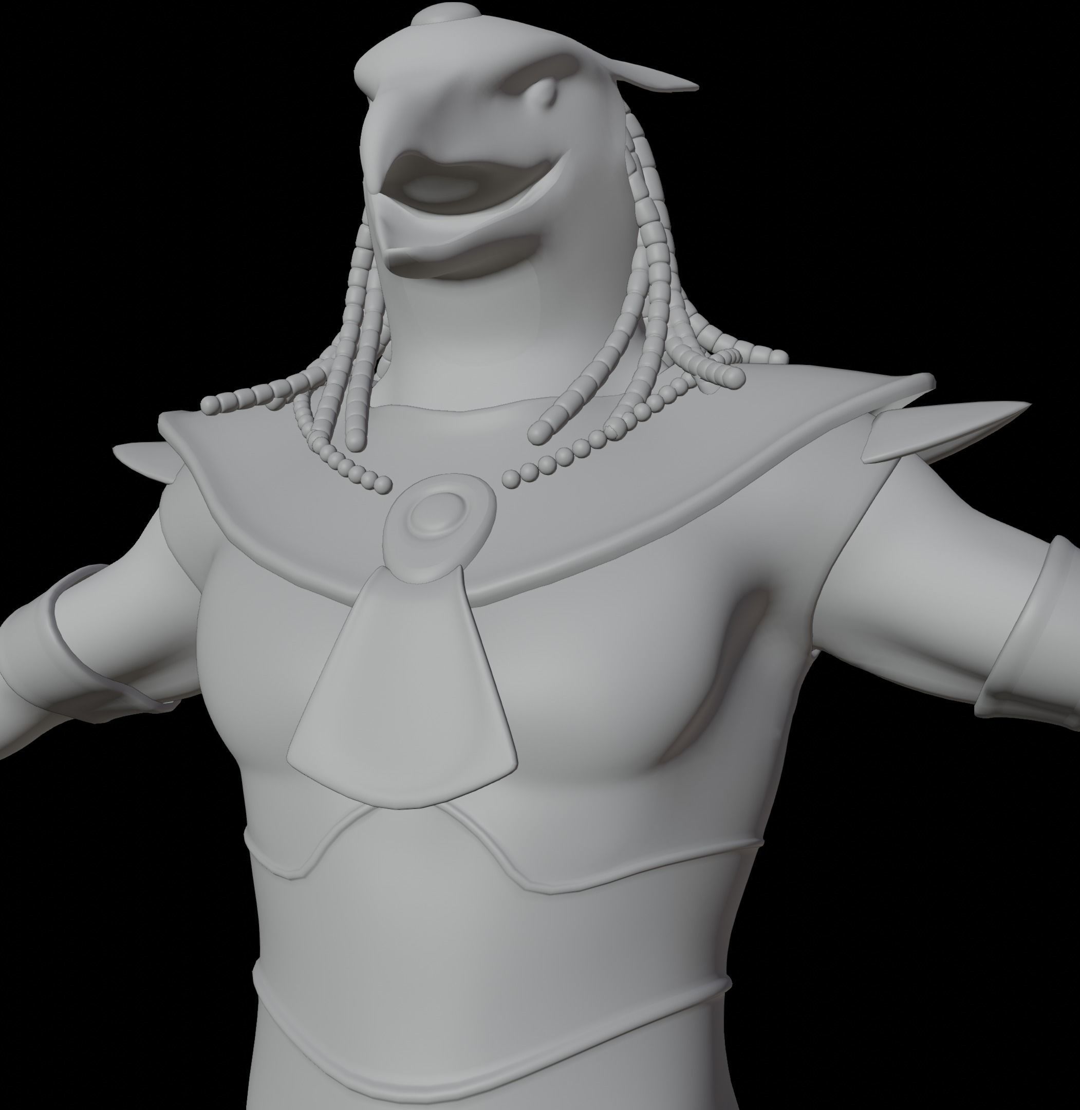 Horus God Egyptian 3D model rigged | CGTrader