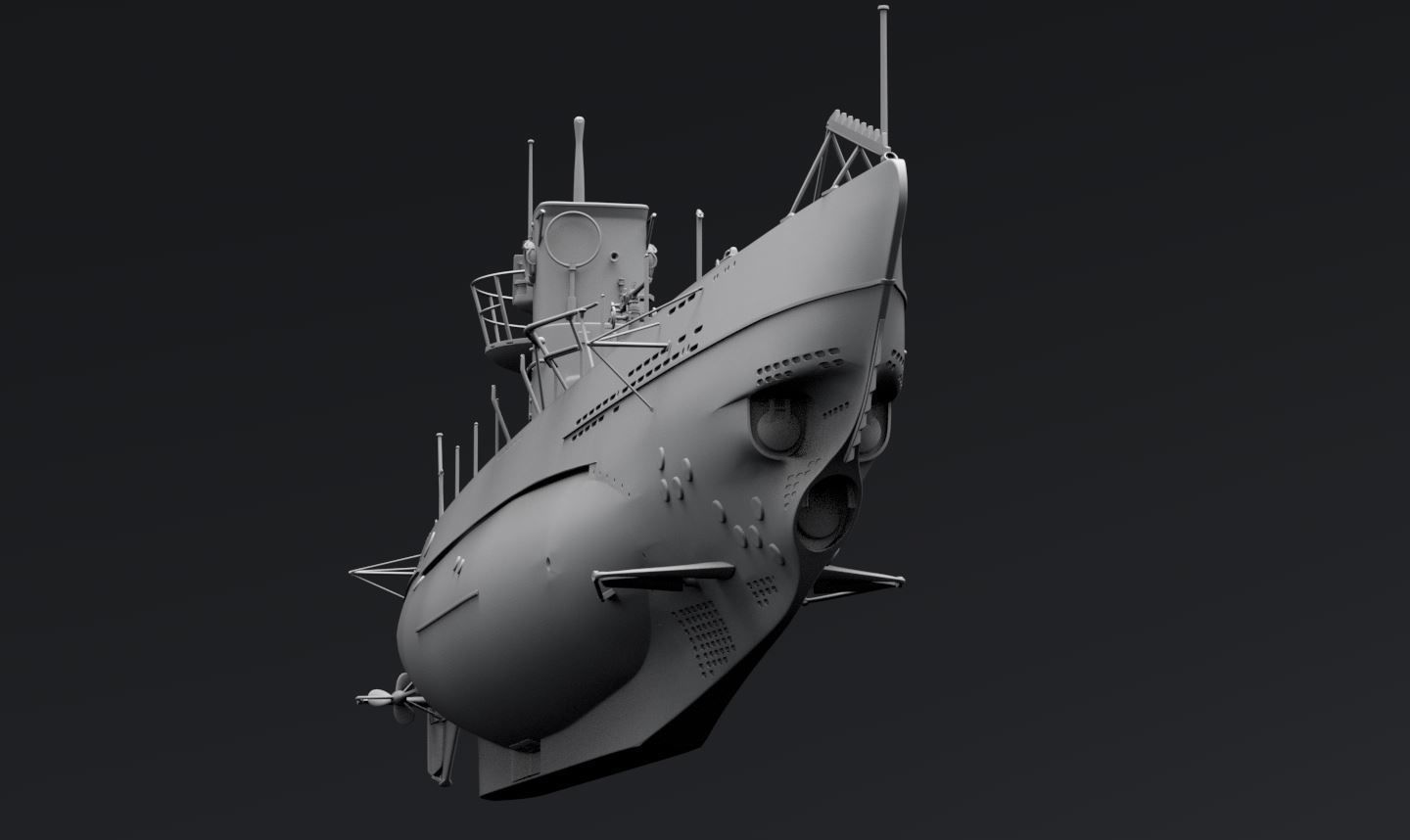 Uboat Type IIb Scale model 3D model 3D printable | CGTrader