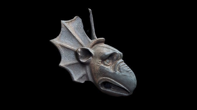 3D model Corner Middle Ages Griffin decoration LowPoly VR / AR / low ...