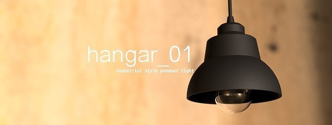 Hangar01 Hanging Light 3D model 3D printable | CGTrader