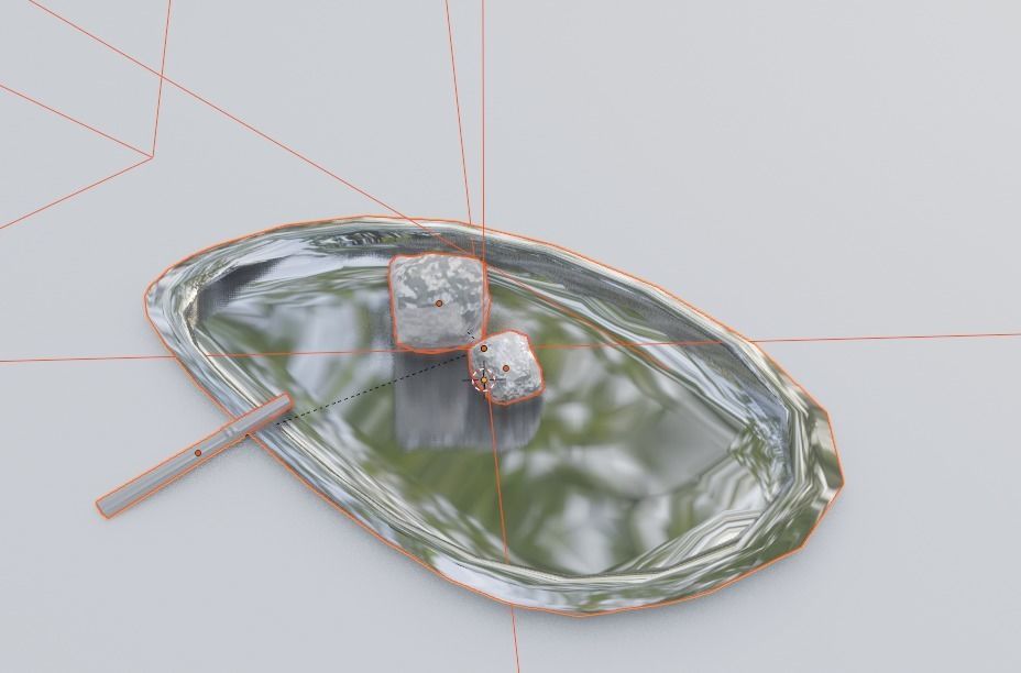 3D model Cocaine Rock with Metal Tray Plate and Snorting Metallic Straw ...