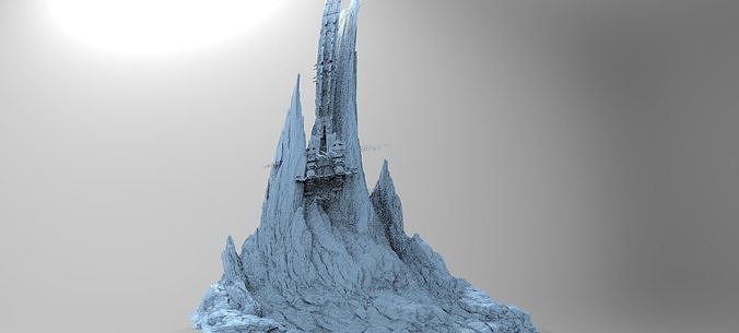 Alien Cliffs Sharp Needle 3 3D model | CGTrader