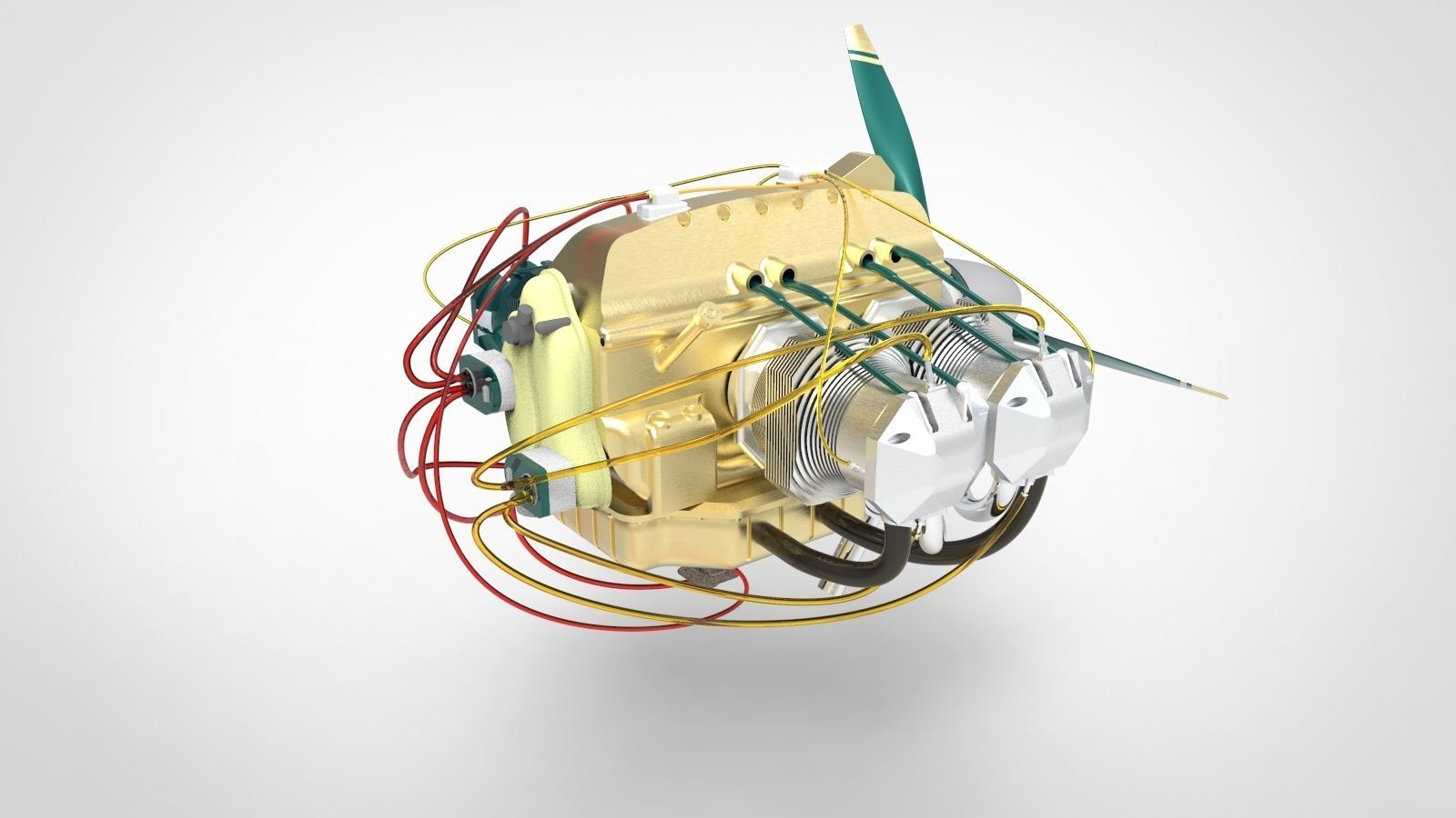 airplane engine 3D model | CGTrader