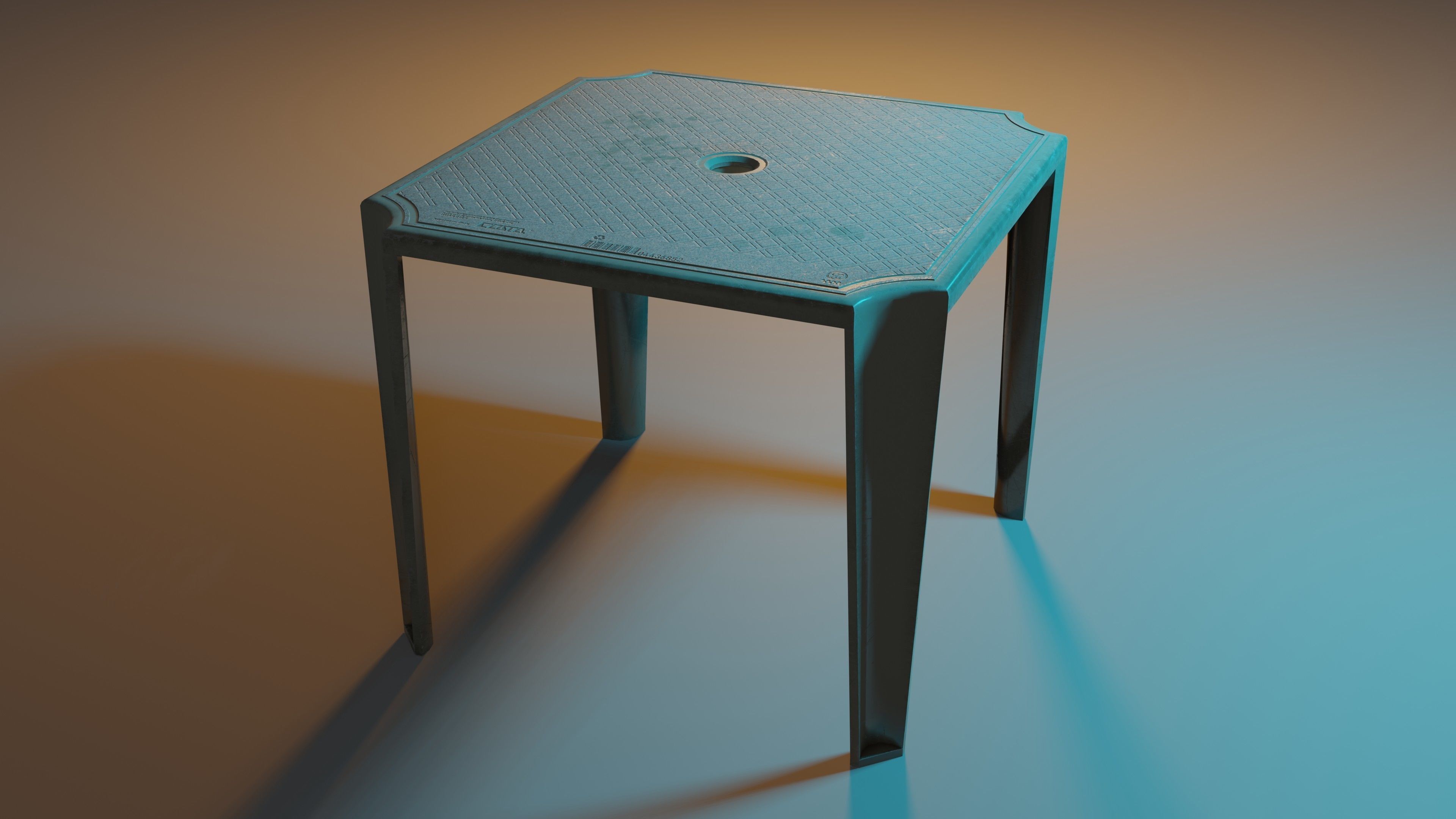 3D Model Collection plastic table and chair VR / AR / low-poly | CGTrader
