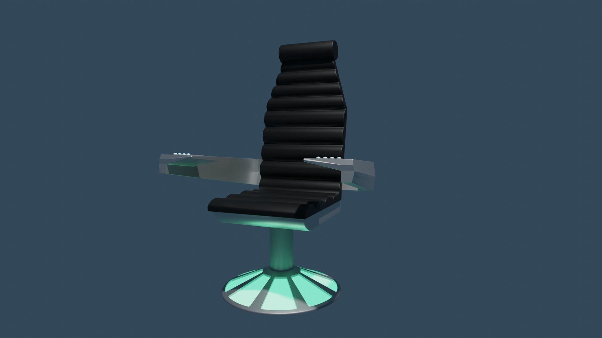 Excelsior NX-2000 Captains Chair 3D model | CGTrader
