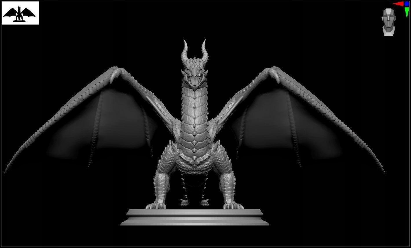 The Dreadful Dragon Magnarion Zbrush Project File 3D model | CGTrader
