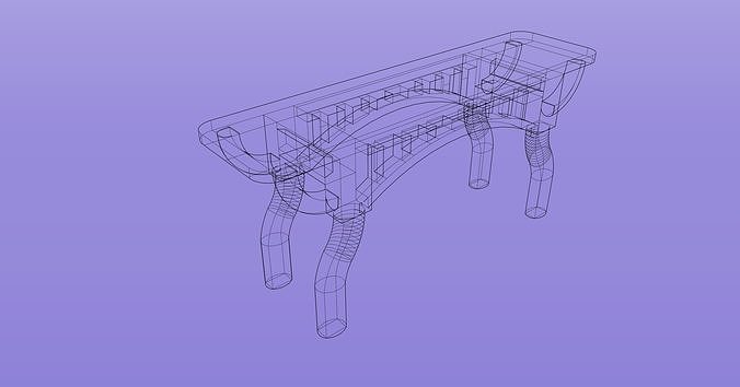 generic console table 3D model | CGTrader