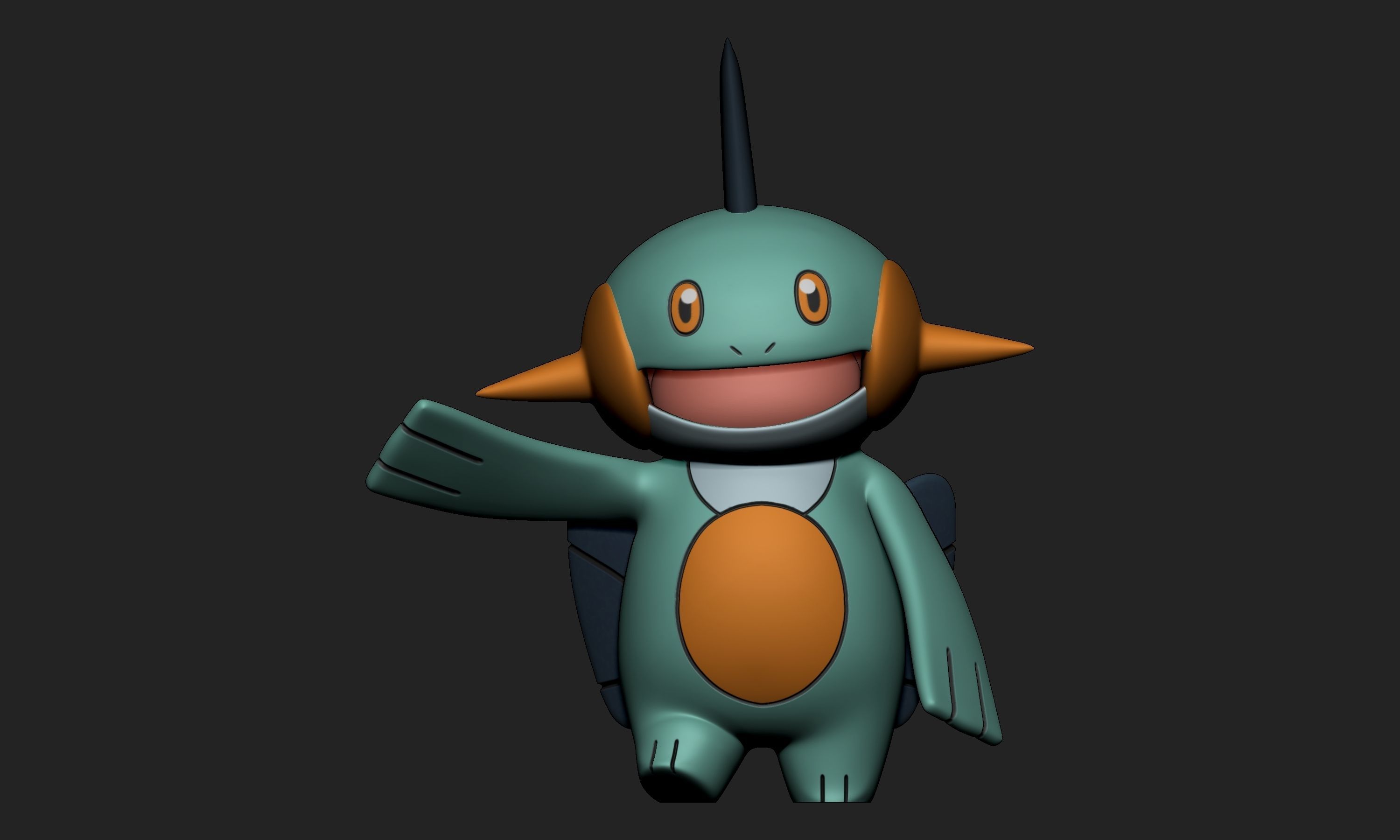 Pokemon - Marshtomp with 2 poses 3D model 3D printable | CGTrader