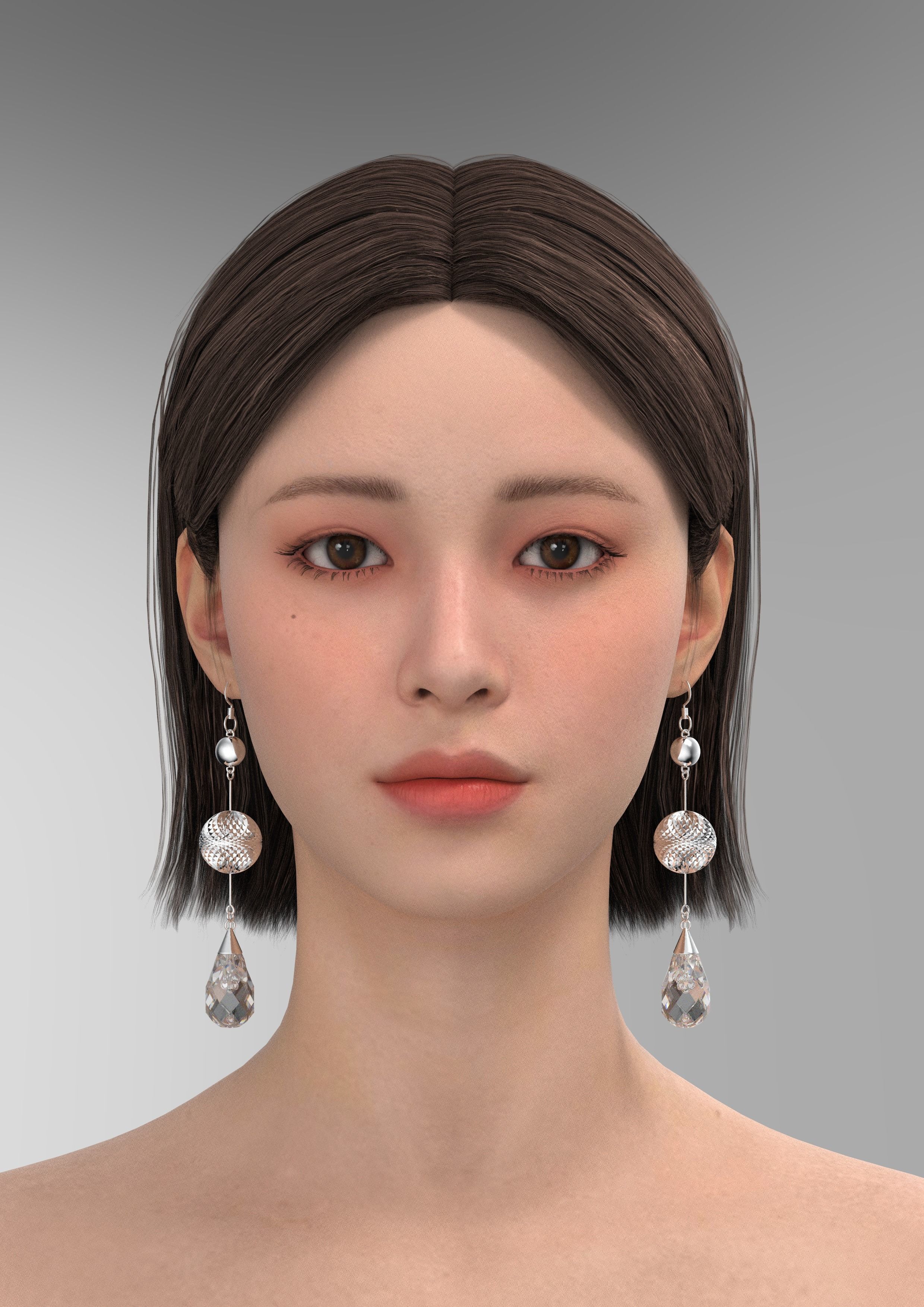 ACCESSORIES earing 001 FOR FV2 AVATAR 3D CLO MARVELOUS 3D model | CGTrader