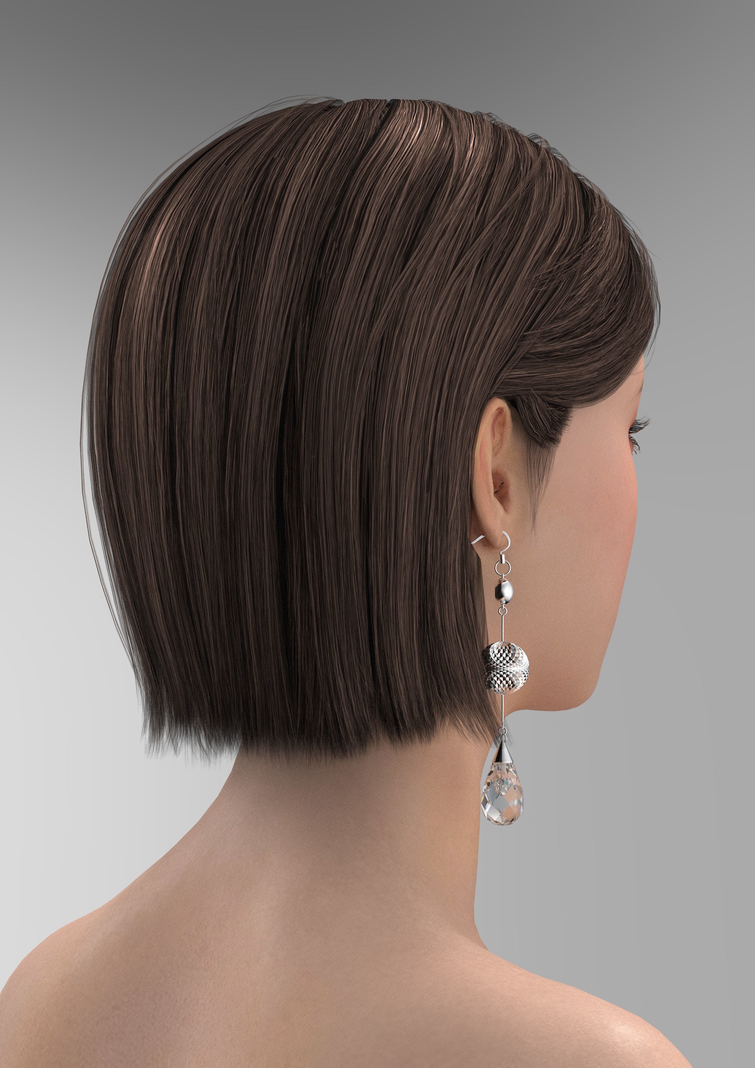 ACCESSORIES earing 001 FOR FV2 AVATAR 3D CLO MARVELOUS 3D model | CGTrader