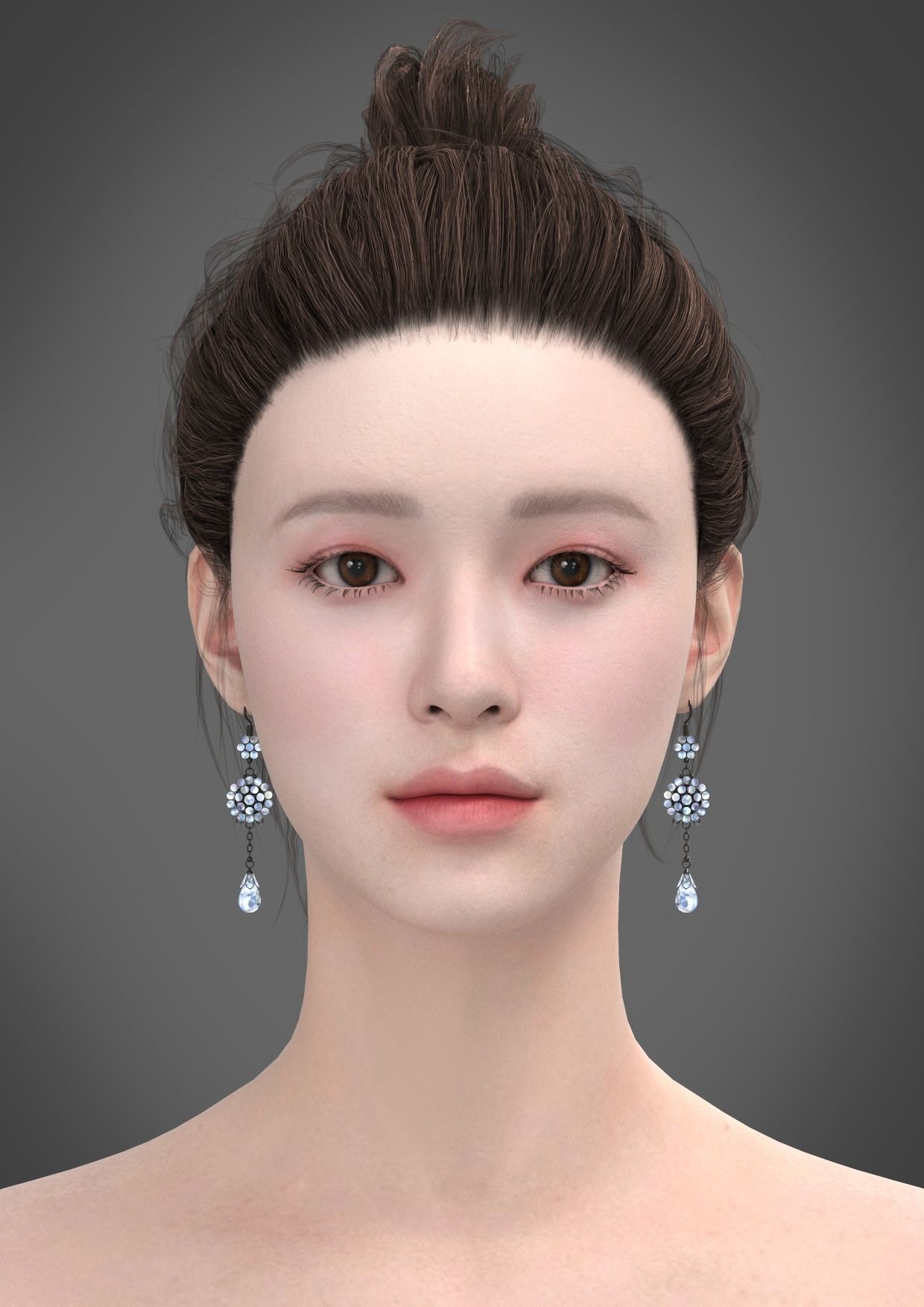 3D model ACCESSORIES earing 002 FOR FV2 AVATAR 3D CLO MARVELOUS VR / AR / low-poly | CGTrader