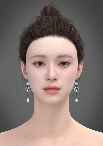 3D model ACCESSORIES earing 002 FOR FV2 AVATAR 3D CLO MARVELOUS VR / AR ...