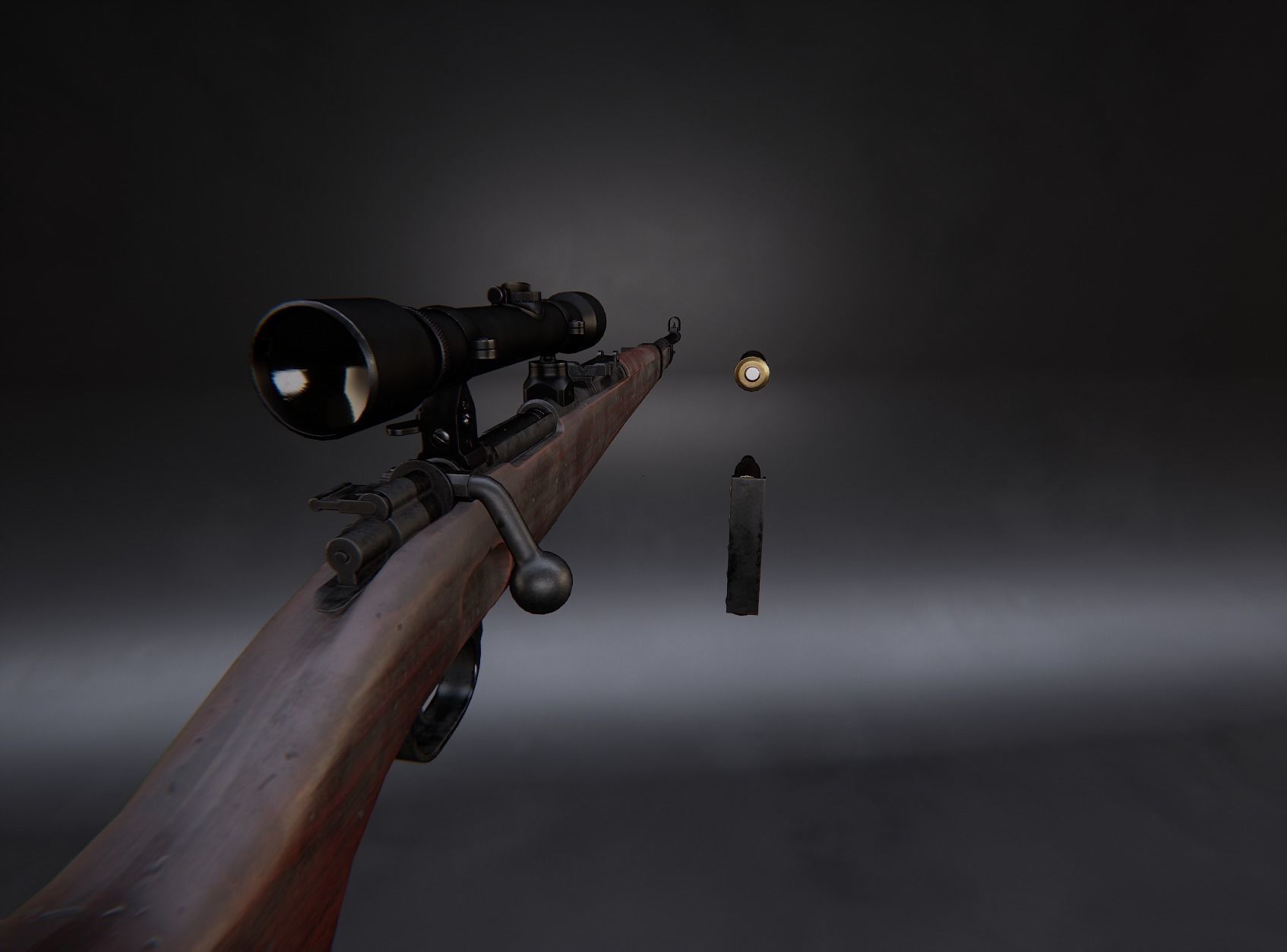 3D model Modern AAA Game Ready PBR Long-range Rifles Pack VR / AR / low ...