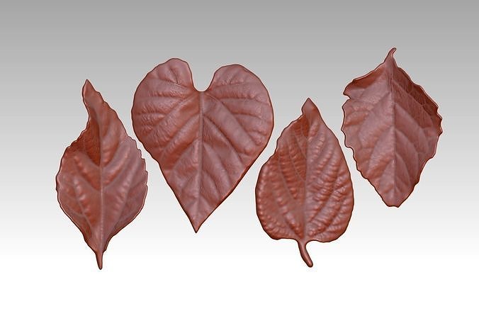 realistic ZB leaf brushes 3D printing leaf STL ZB Leaf Brush 3D model ...