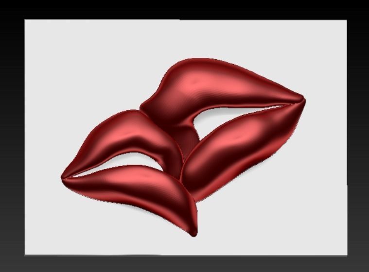LIPS KISSING 3D PRINT MODEL 3D model 3D printable | CGTrader