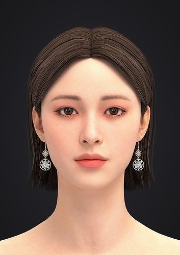 ACCESSORIES earing 005 FOR FV2 AVATAR 3D CLO MARVELOUS 3D model | CGTrader