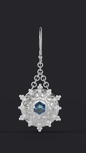 ACCESSORIES earing 006 FOR FV2 AVATAR 3D CLO MARVELOUS 3D model | CGTrader