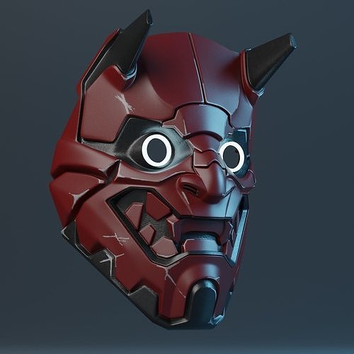 Cyberpunk Cat Mask 3D model 3D printable | CGTrader