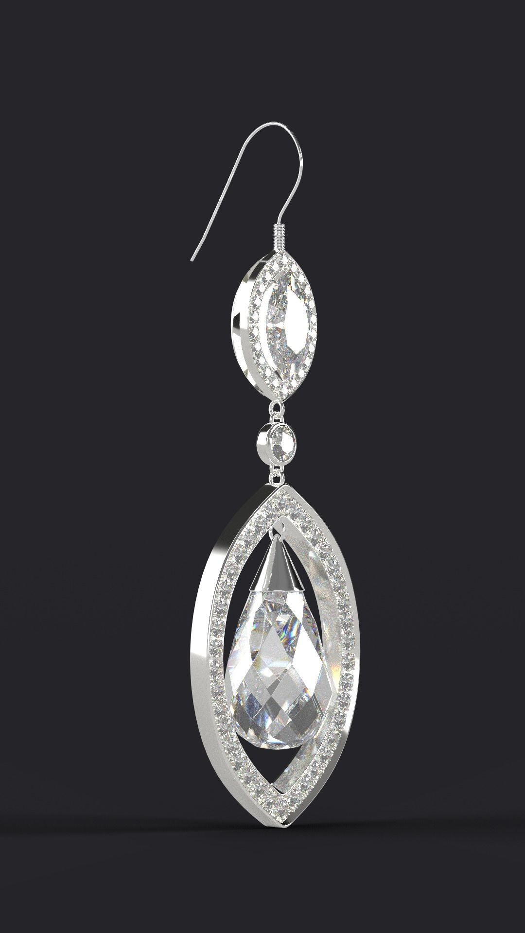 ACCESSORIES earing 008 FOR FV2 AVATAR 3D CLO MARVELOUS 3D model | CGTrader